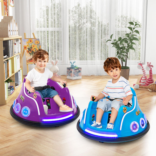 12V Electric Ride On Car with Remote Control and Flashing LED Lights-P