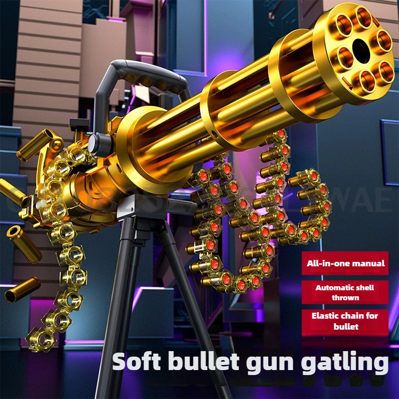 115cm Big Electric Toy Gun Fake Gun Soft Bullet Ejection EVA Gun DIY S